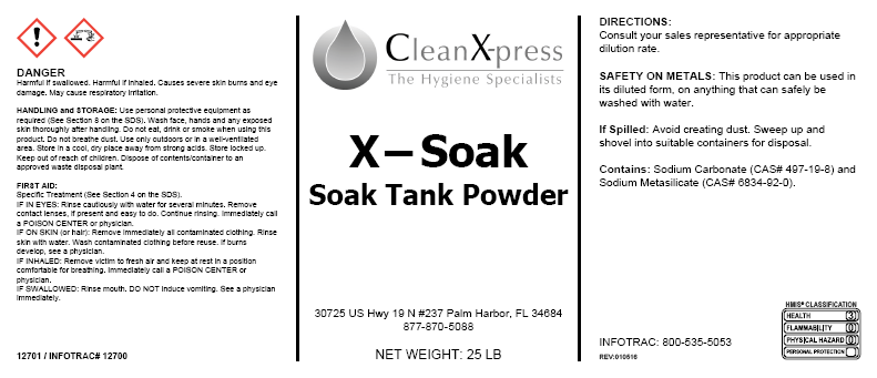 CleanTank: X-Soak: 20# – Clean X-Press